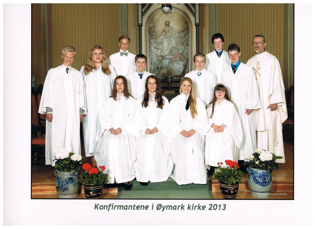 Konfirmantbilde Øymark - Marker kirkelige fellesråd